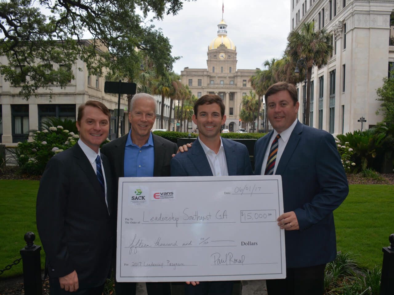 Two Local Companies Present Leadership Southeast Georgia with $15,000