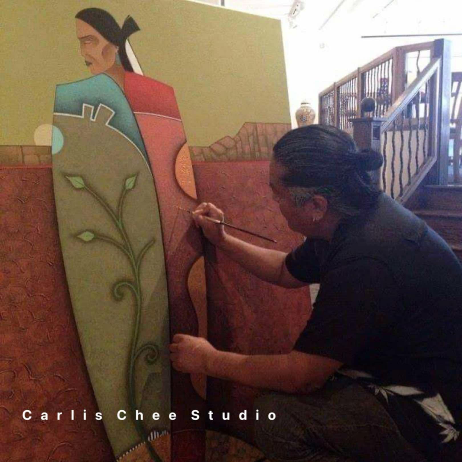 NAVAJO ARTIST CARLIS CHEE - Carriage Trade PR